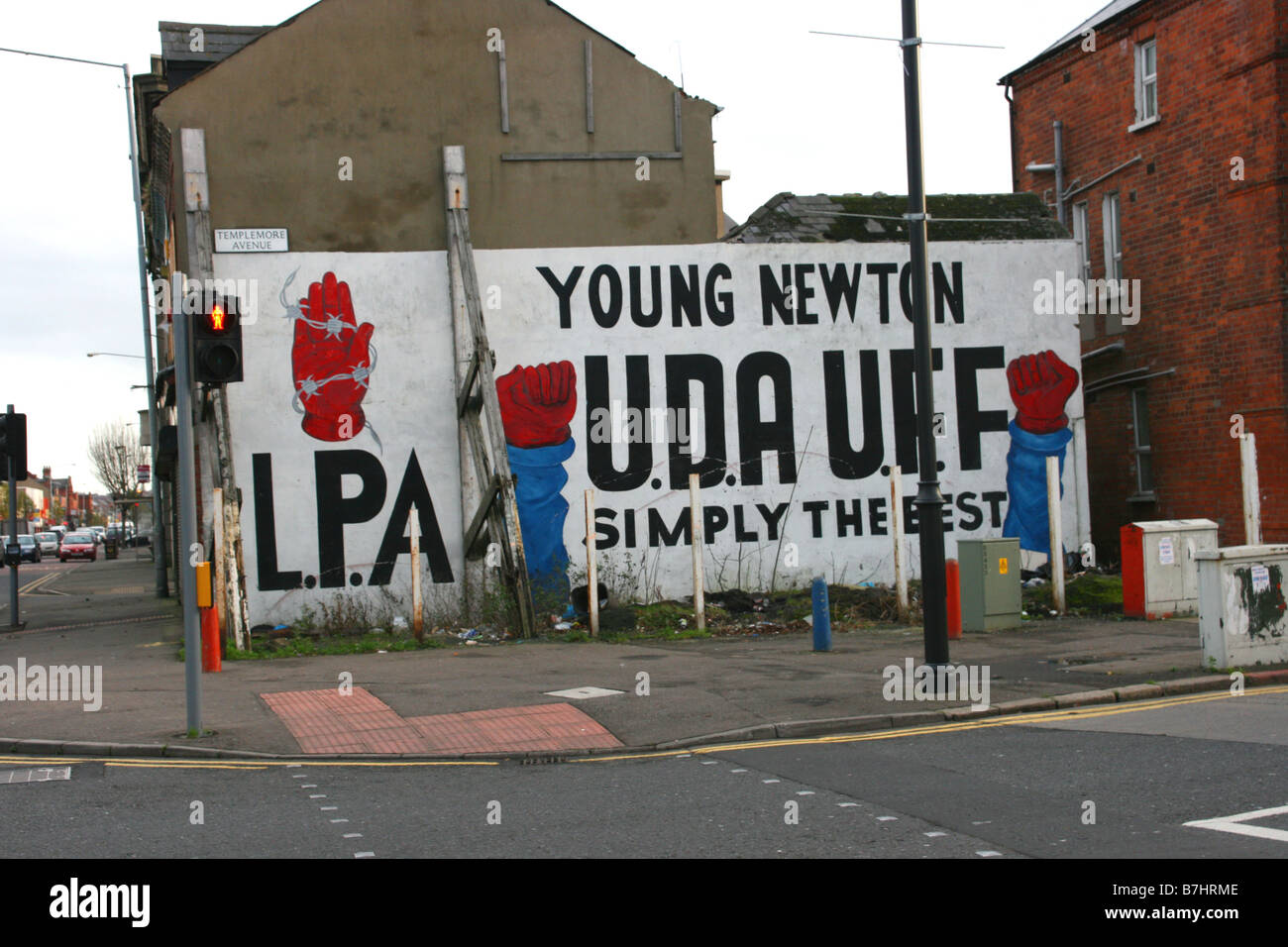painting of the UDA, Ulster Defence Association, United Kingdom ...
