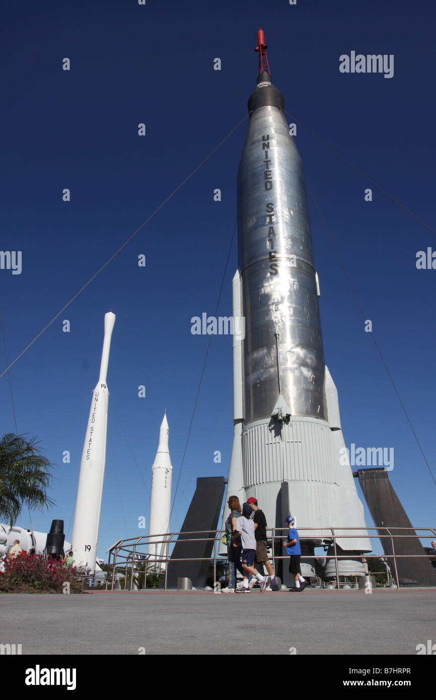NASA Mercury Atlas friendship 7 rocket visitor center Kennedy Space ...