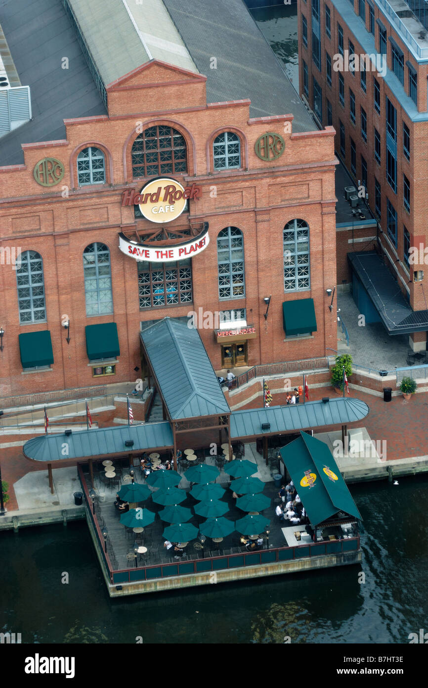 The Hard Rock Café as seen from the 27th floor of the World Trade ...