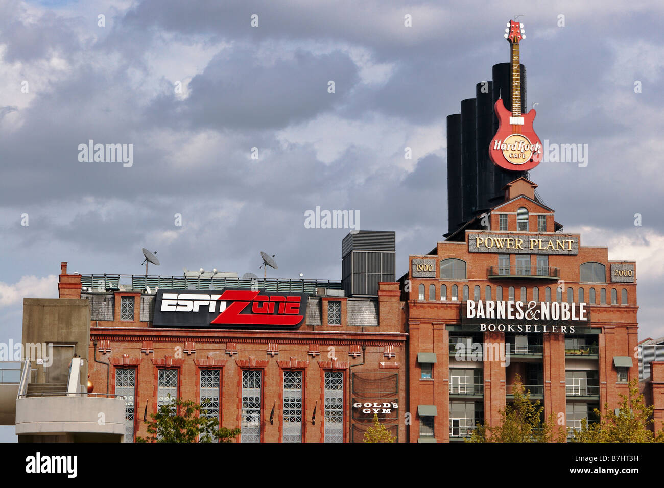 Commercial stores in the old Power Plant building adjacent to the Inner ...