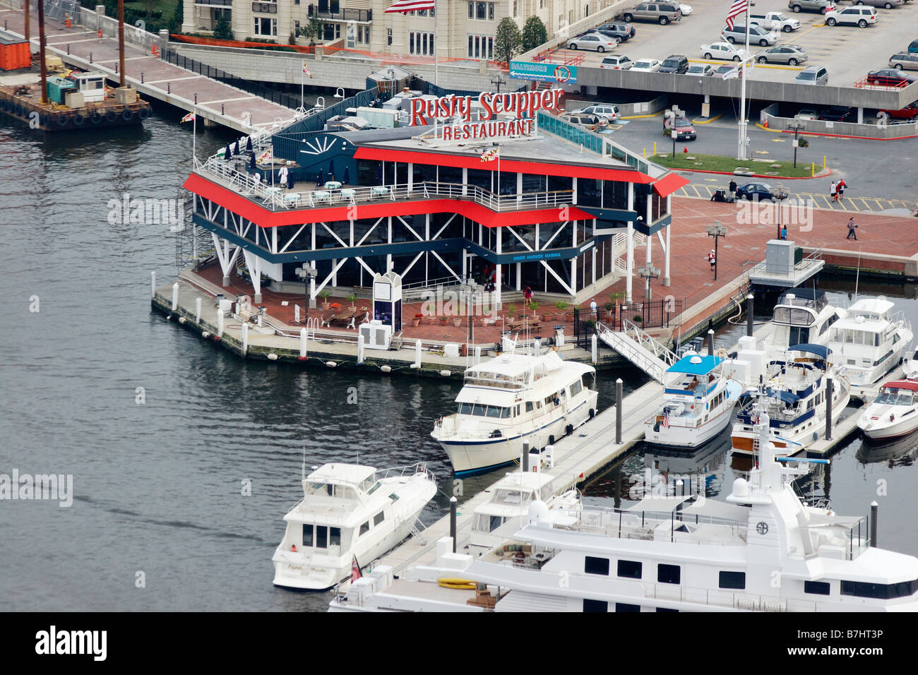 Looking across the Inner Harbor from the 27th floor World Trade Center ...