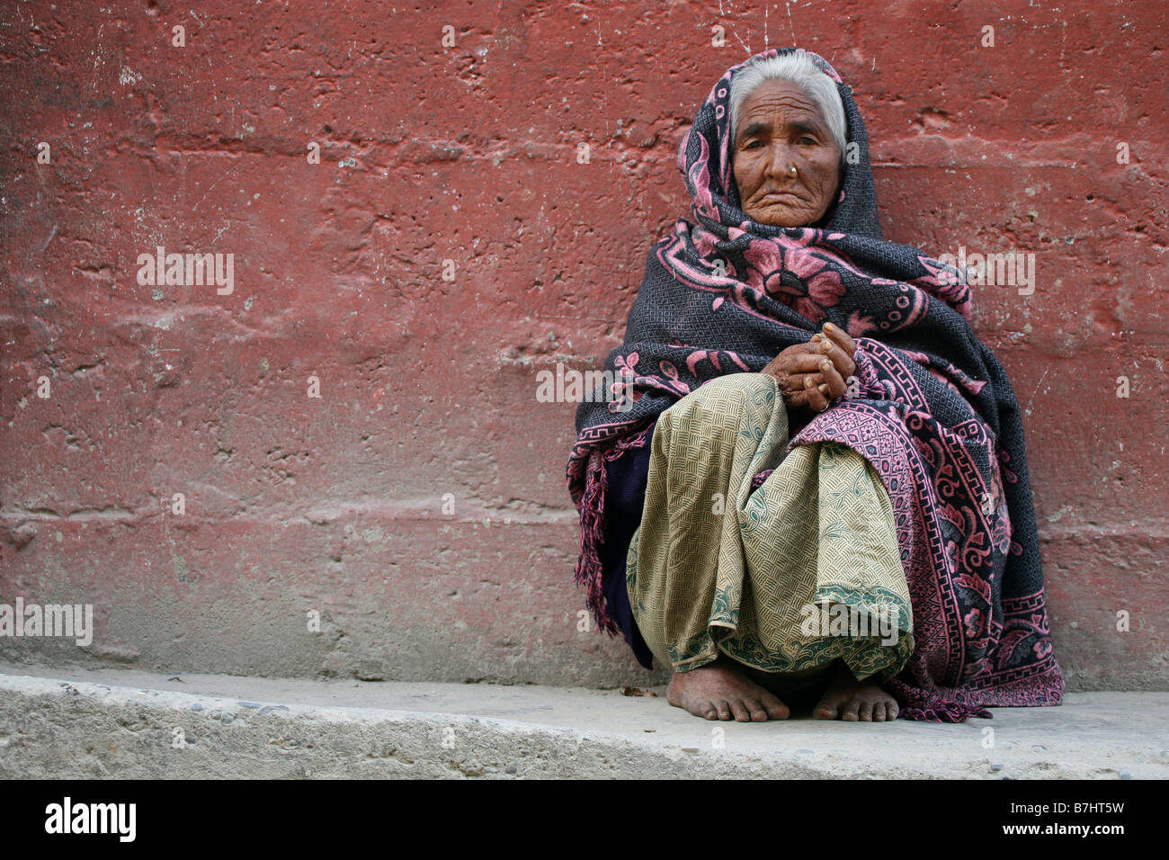 “old lady squatting” Stock Photo - Alamy