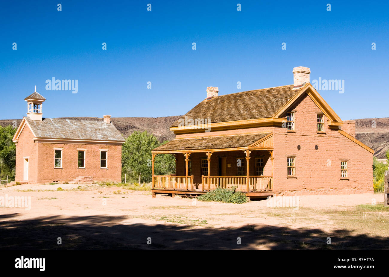 buildings in the historic ghost town of Grafton Utah Stock Photo - Alamy