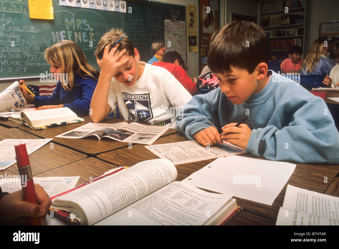 Junior High School Students Studying Junior High School Students Studying