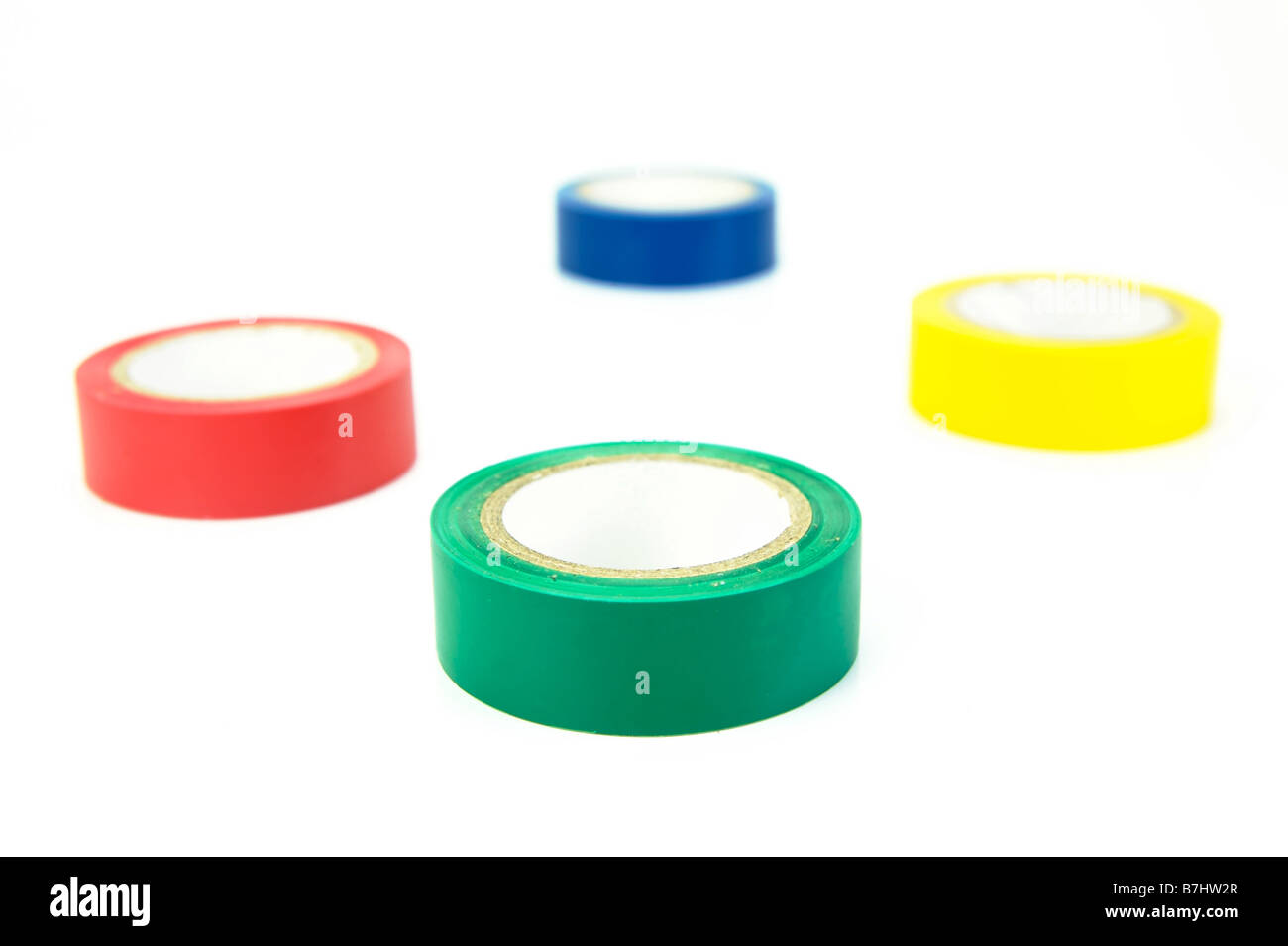 Electrical tape isolated against a white background Stock Photo - Alamy