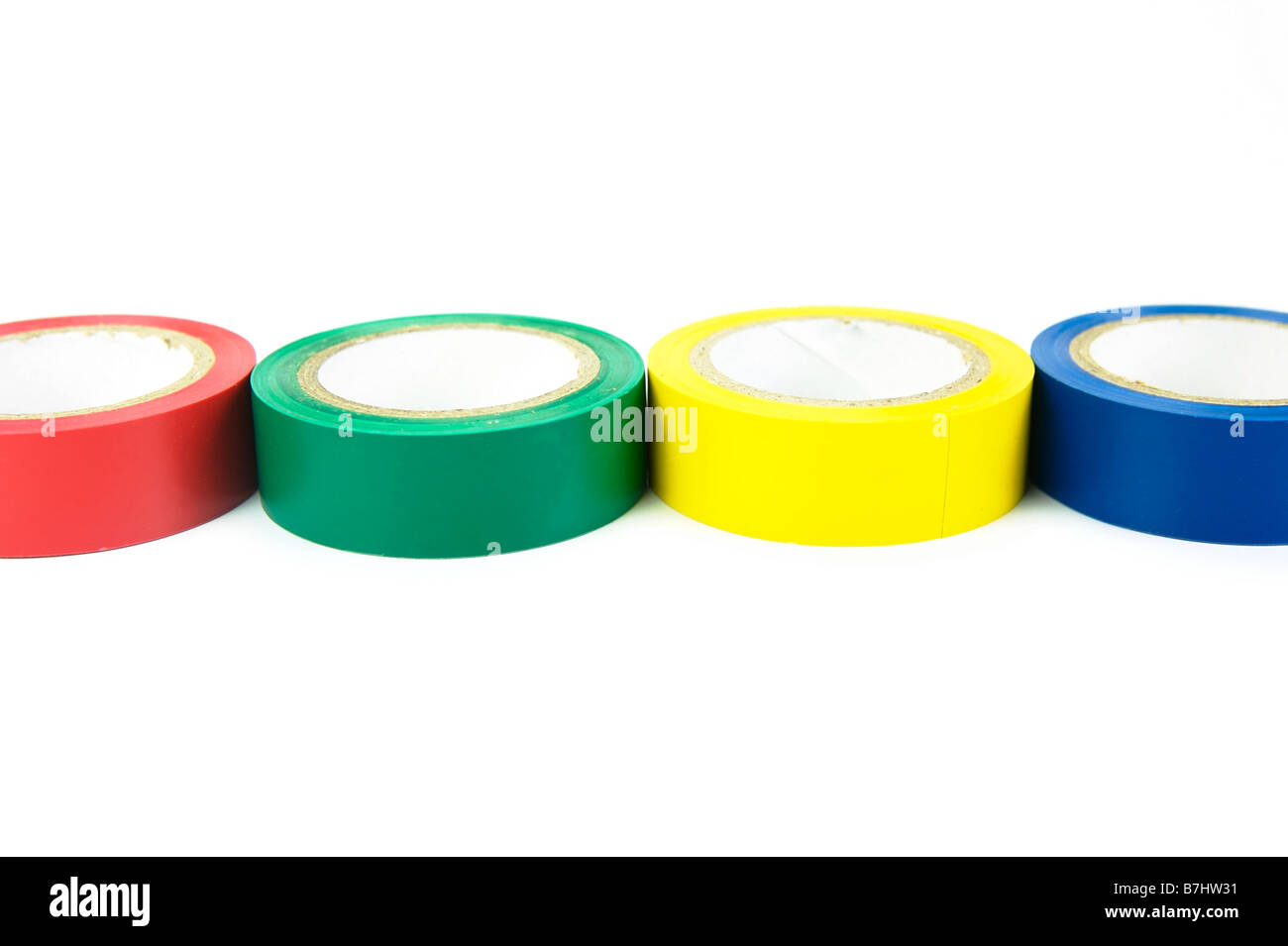 Electrical tape isolated against a white background Stock Photo - Alamy