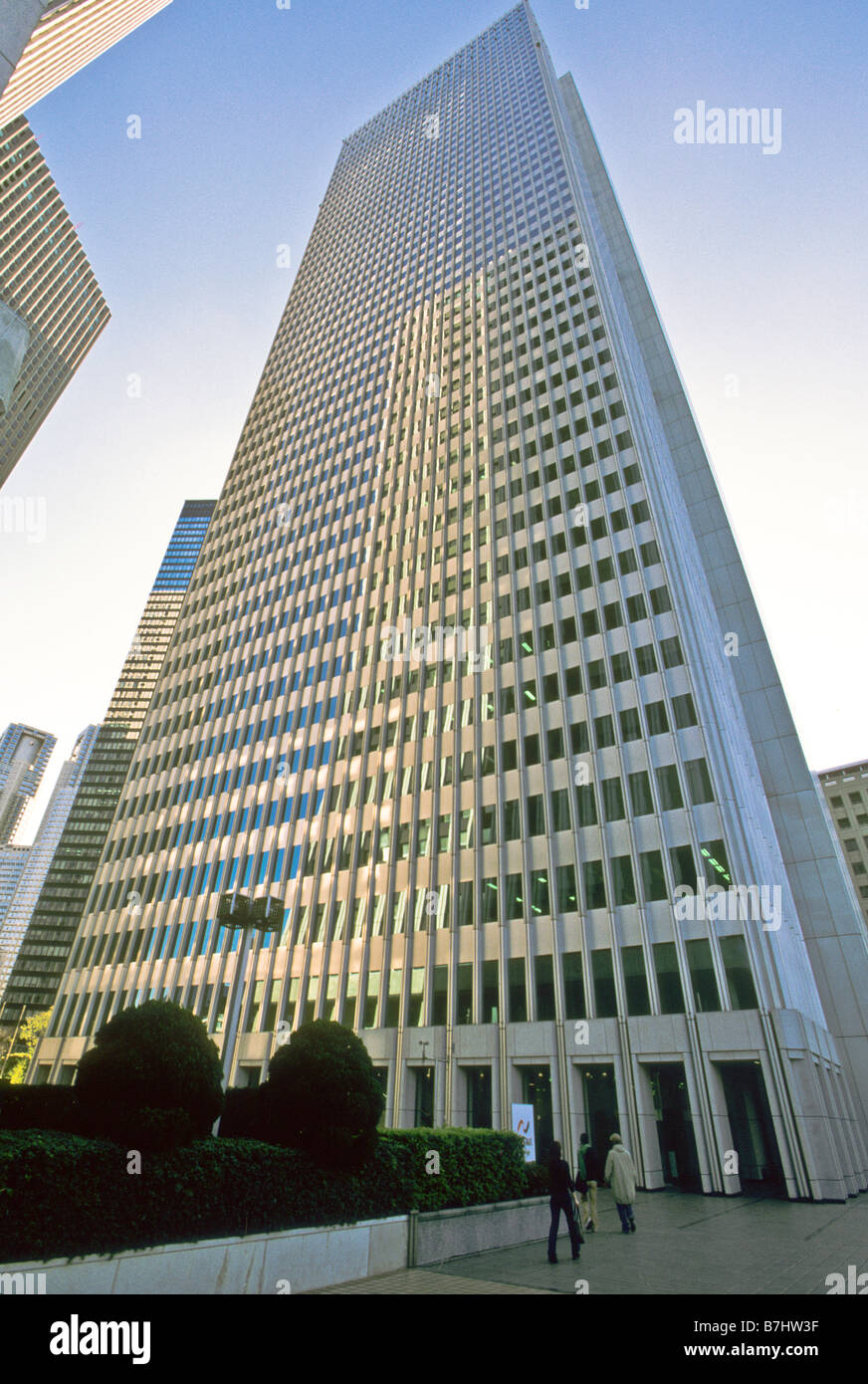 Exterior view of Nomura building Shinjuku district Tokyo Japan Stock ...