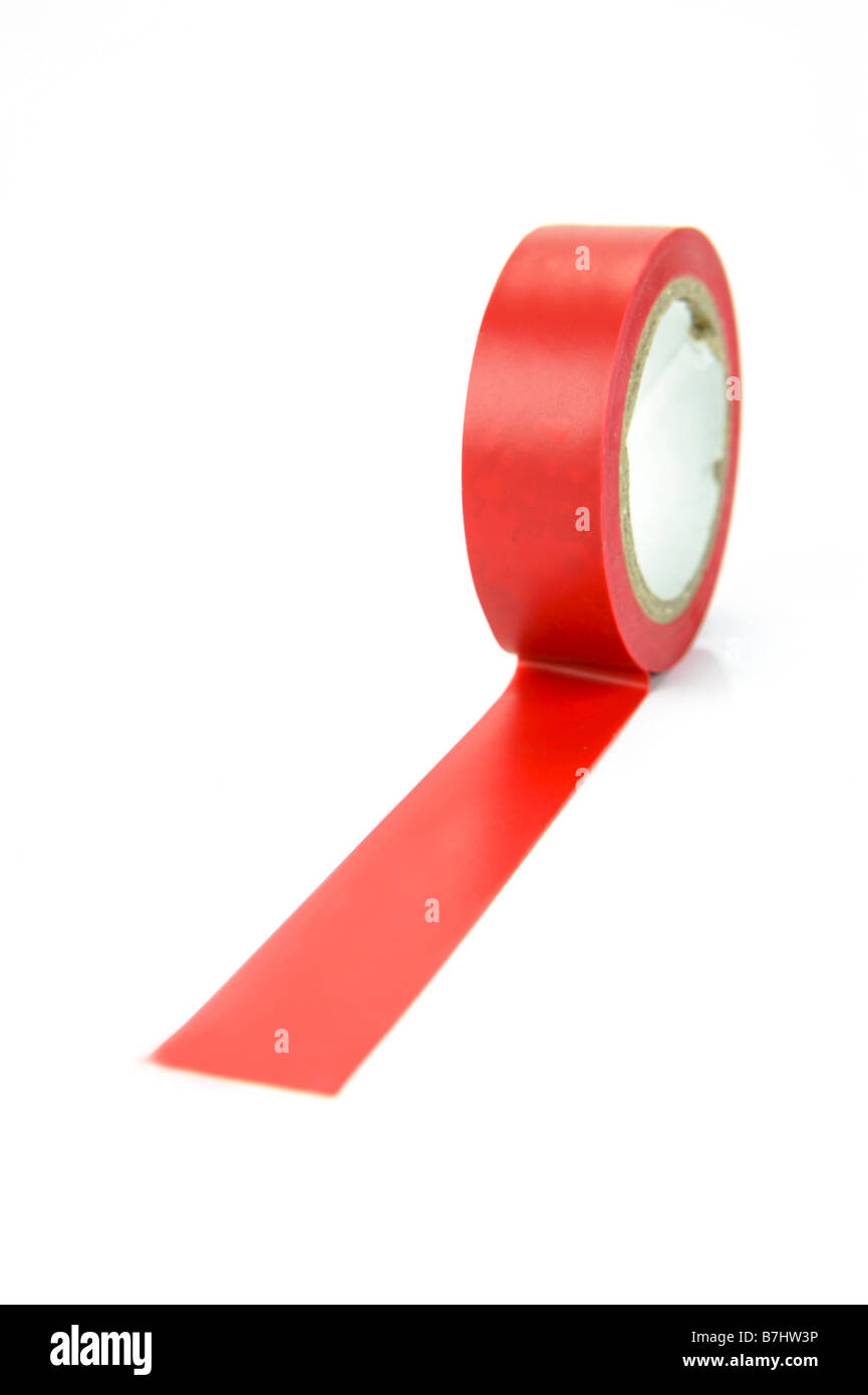 Electrical tape isolated against a white background Stock Photo - Alamy