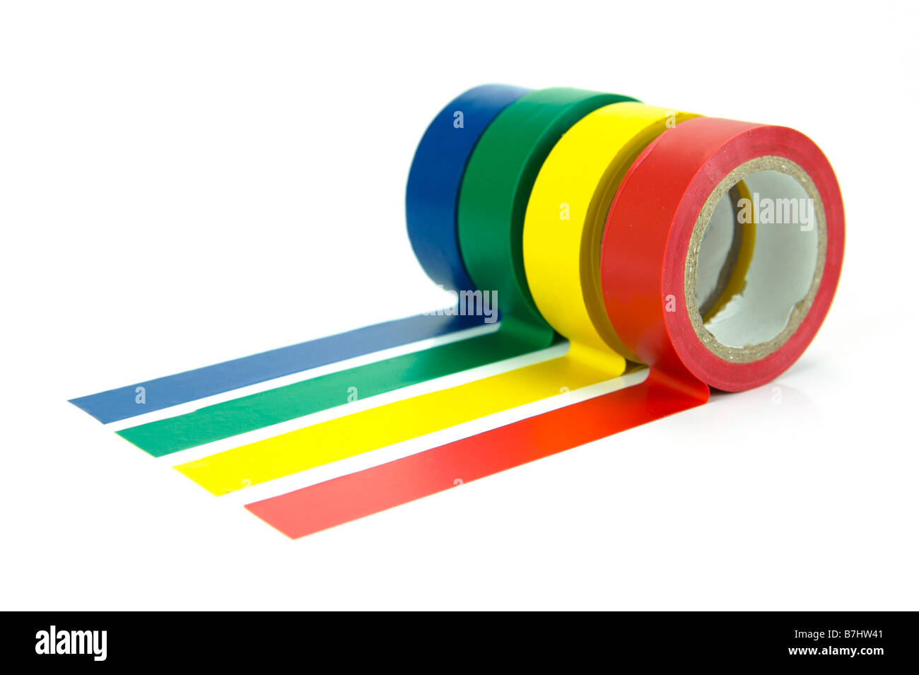 Electrical tape isolated against a white background Stock Photo - Alamy
