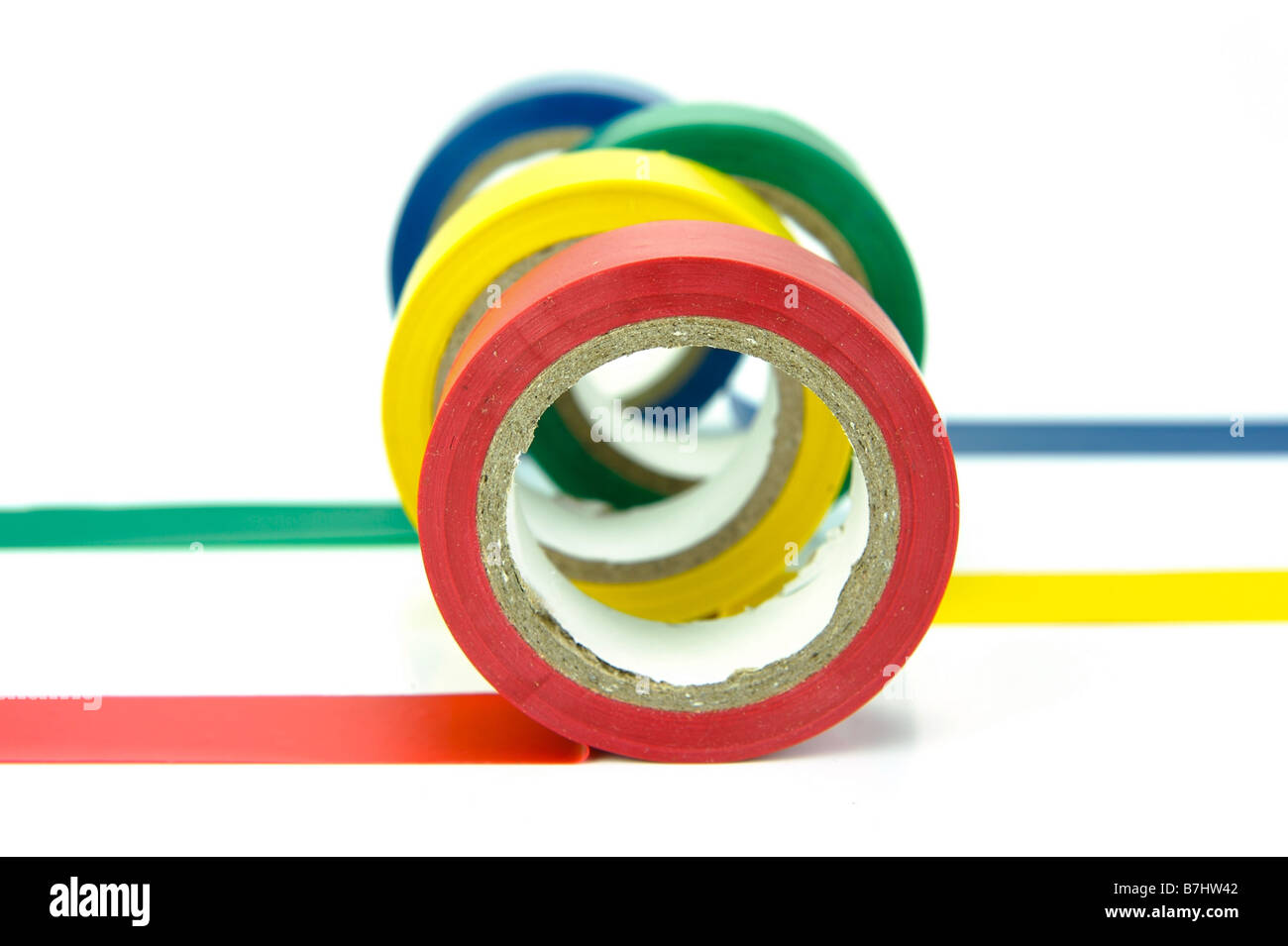 Electrical tape isolated against a white background Stock Photo - Alamy