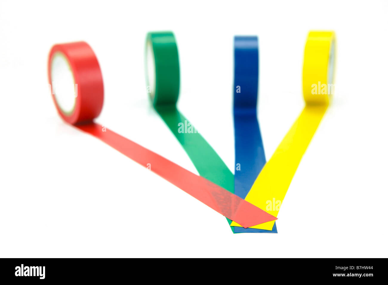 Electrical tape isolated against a white background Stock Photo - Alamy