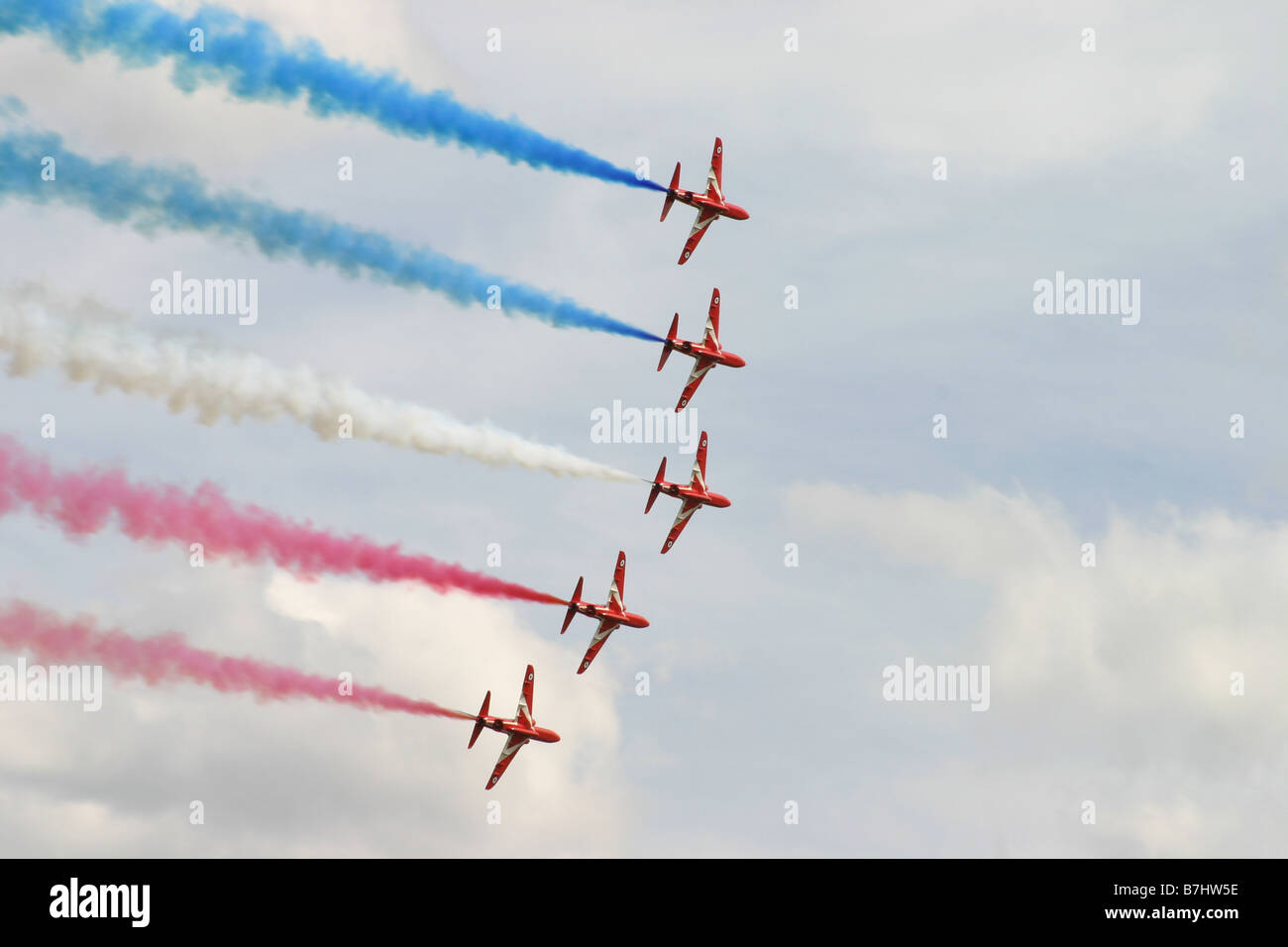 Red Arrows display team Stock Photo - Alamy