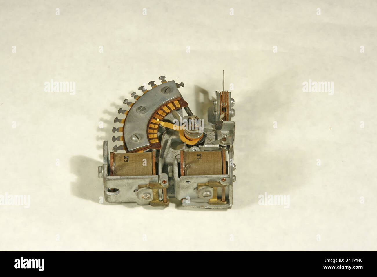 Relay operated sequential switch, front Stock Photo - Alamy