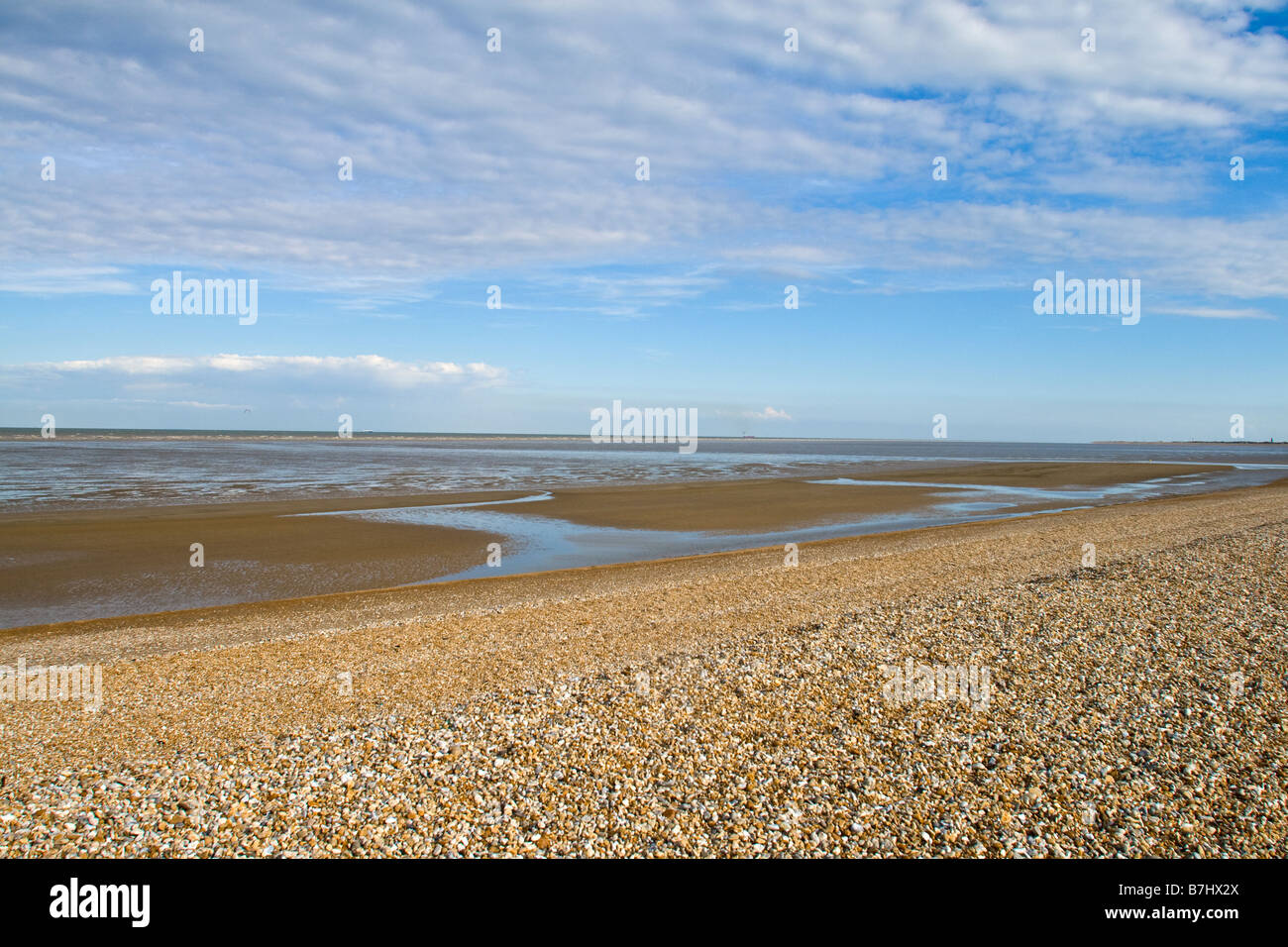 Beach Scene Littlestone Dymchurch Kent Stock Photo - Alamy