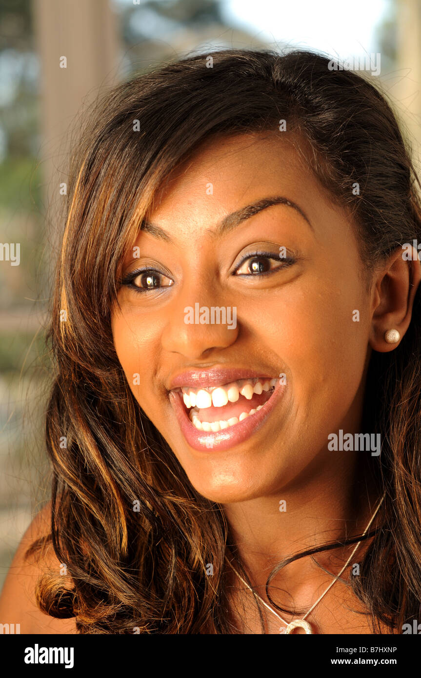 black african personality girl Stock Photo - Alamy