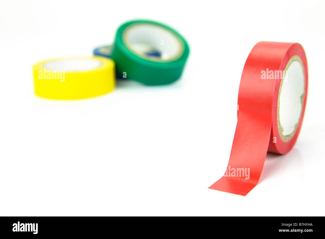 Electrical tape isolated against a white background Stock Photo - Alamy