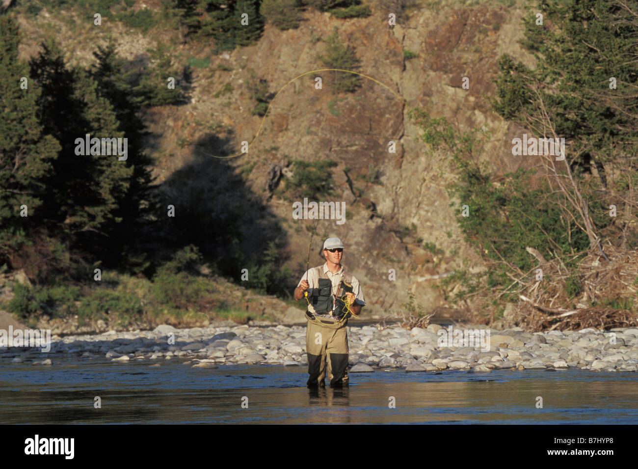 Fly fishing in alberta river hi-res stock photography and images - Alamy
