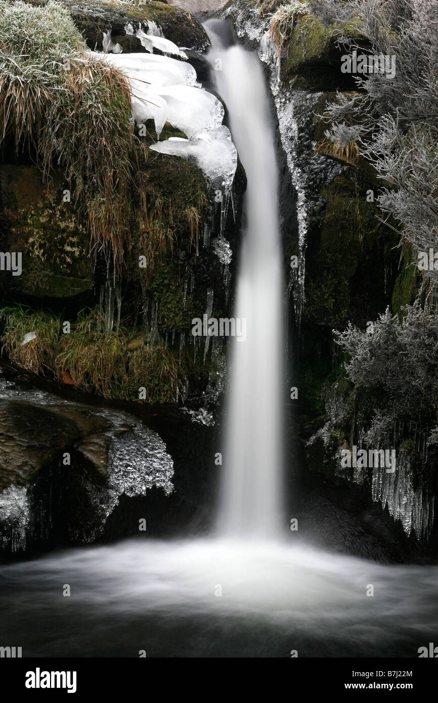 Waterfall at Three Shires in Staffordshire Stock Photo - Alamy