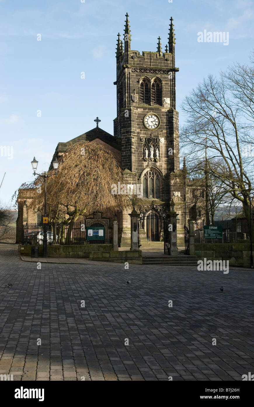 St Micheal & All Angles church, Macclesfield, Derbyshire, UK Stock ...