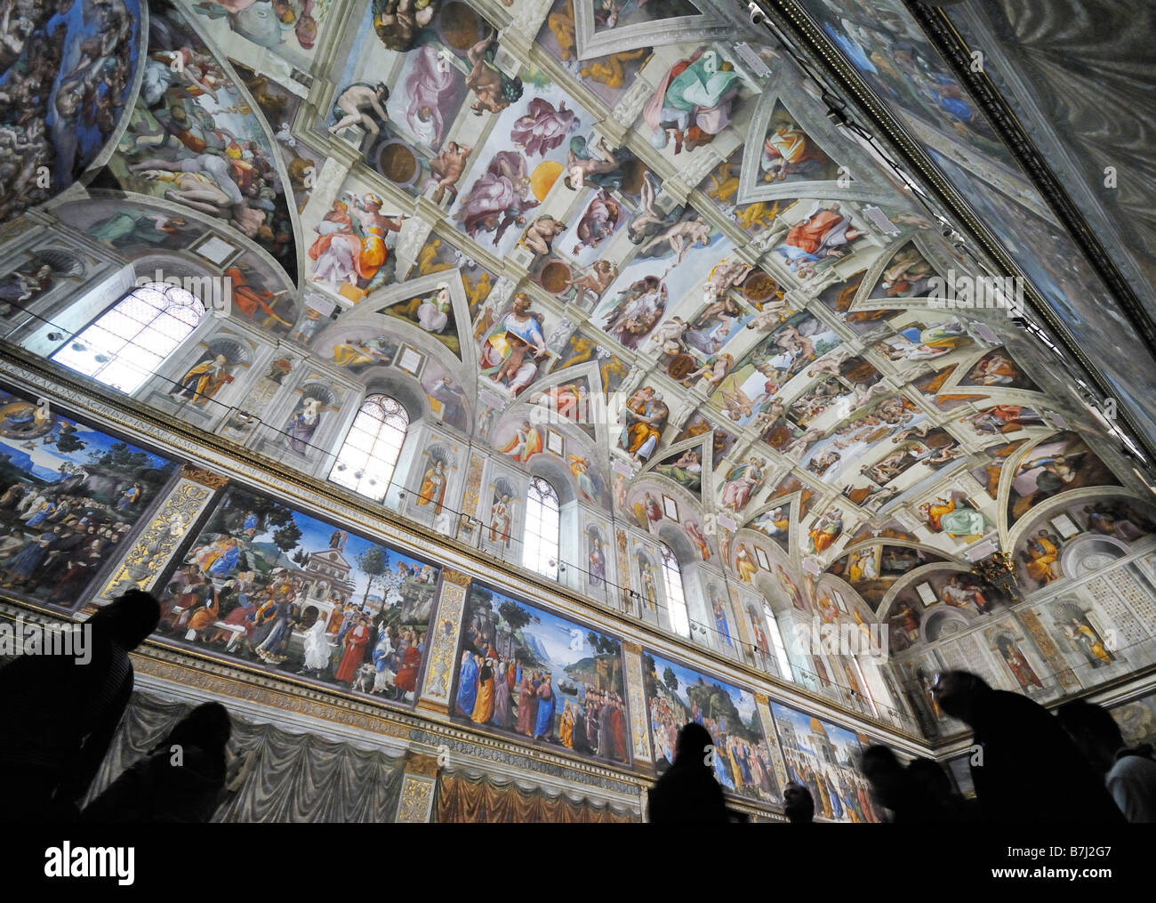 Sistine Chapel Vatican Museum Vatican City Rome Italy Europe Stock ...