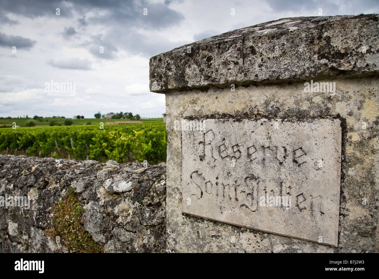 The gateway to a vineyard in Saint Emillion, France Stock Photo - Alamy