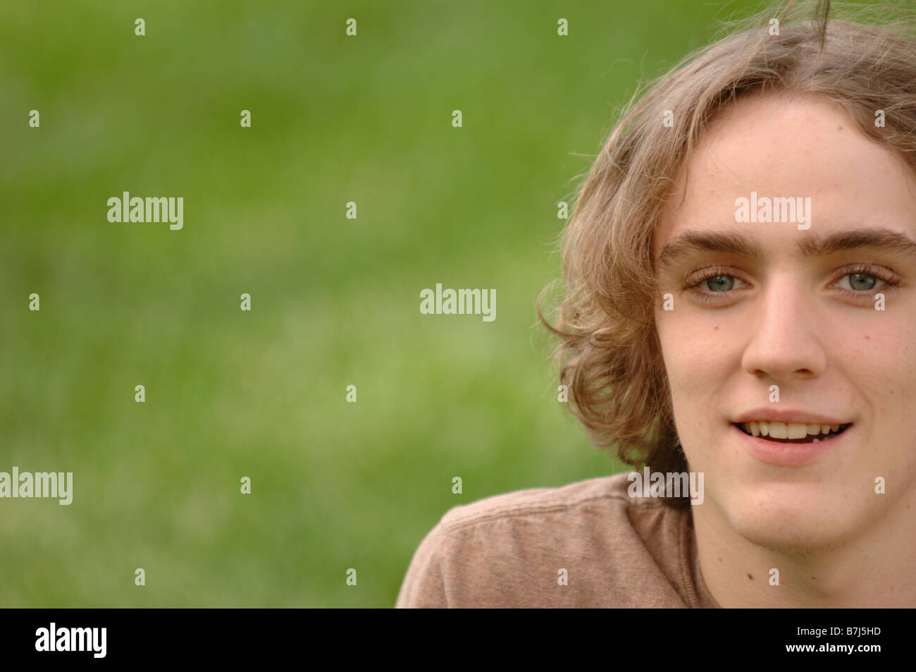 Portrait of young man in park, Regina, Saskatchewan Stock Photo - Alamy