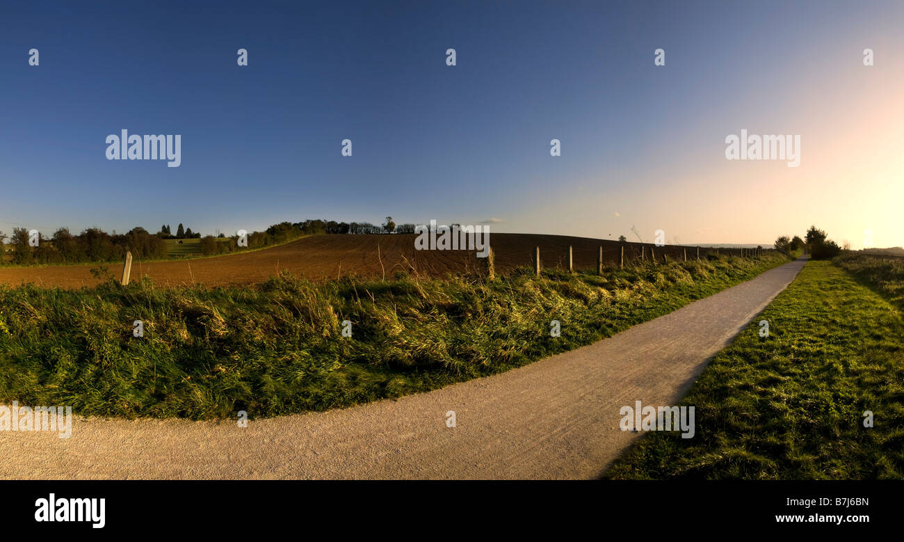 Trails in farmland hi-res stock photography and images - Alamy