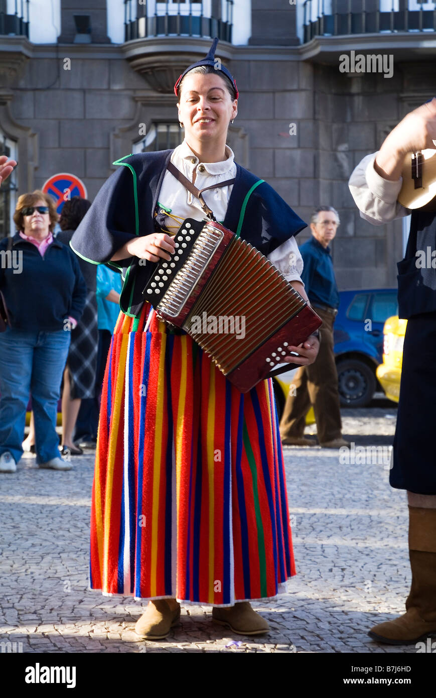 dh Flower Festival FUNCHAL MADEIRA Traditional costumed folk singer ...