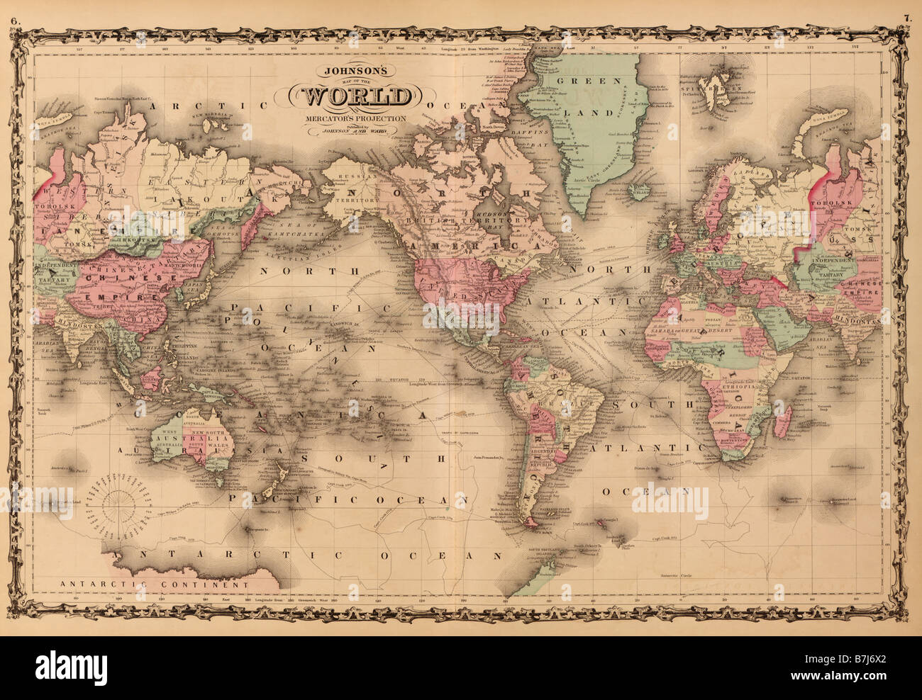 Mercator map hi-res stock photography and images - Alamy