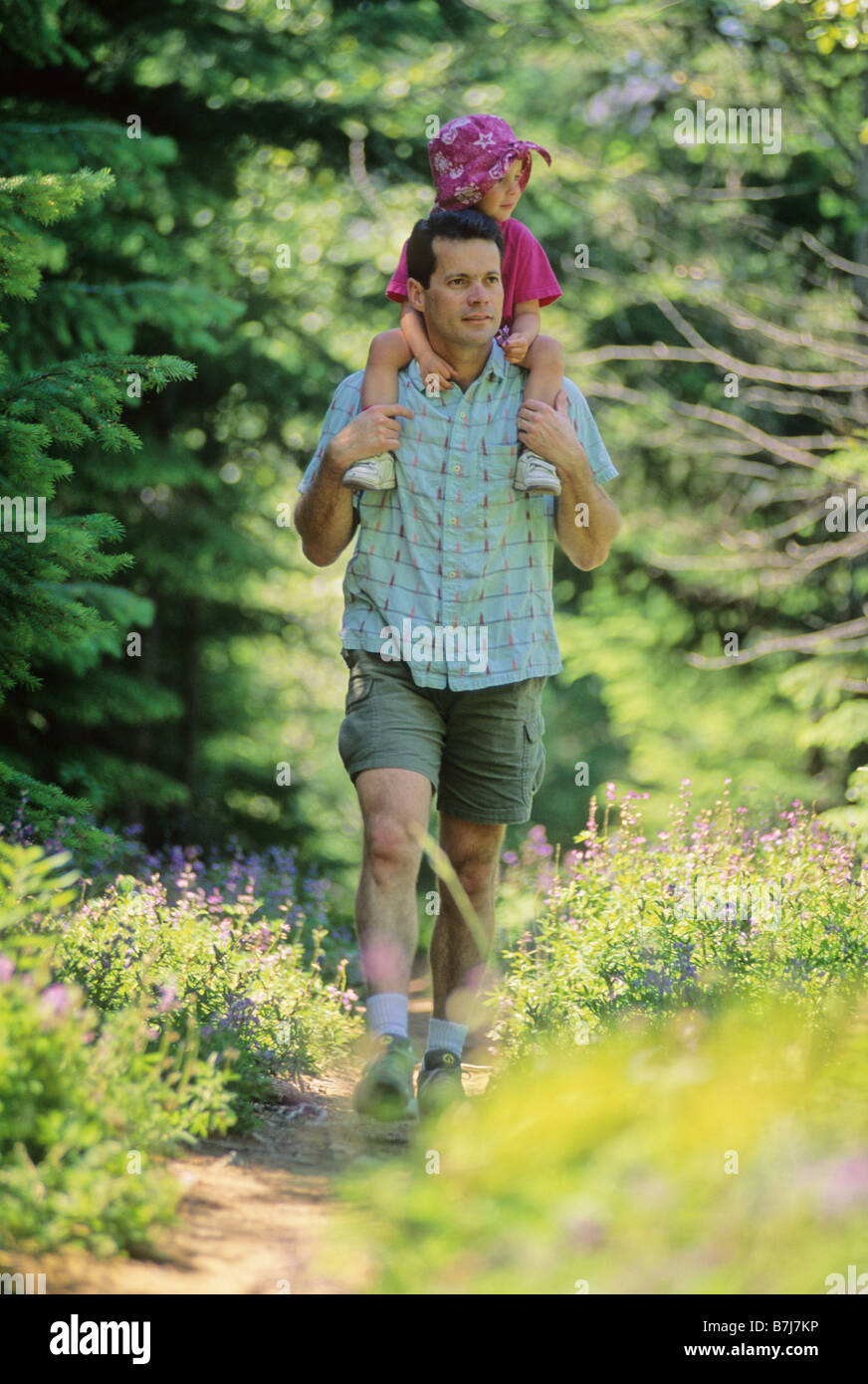Child On Dads Shoulders High Resolution Stock Photography and Images ...