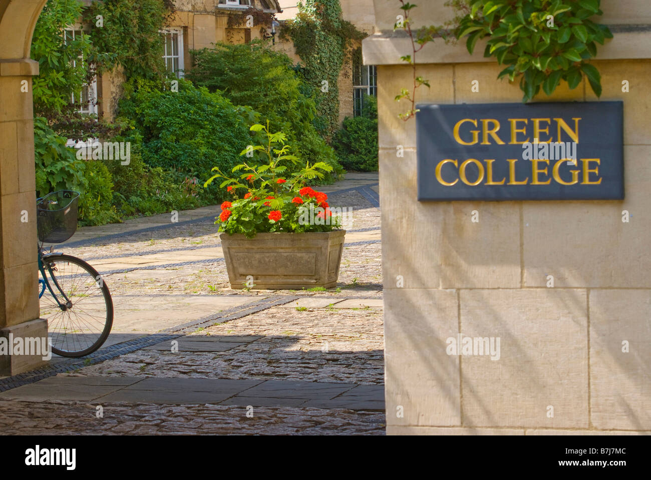 Entrance to Green College, Oxford Stock Photo - Alamy