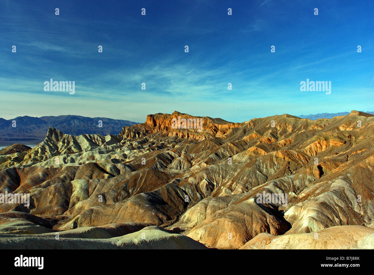 View of Death Valley, taken from Zabriskie Point Death Valley National ...
