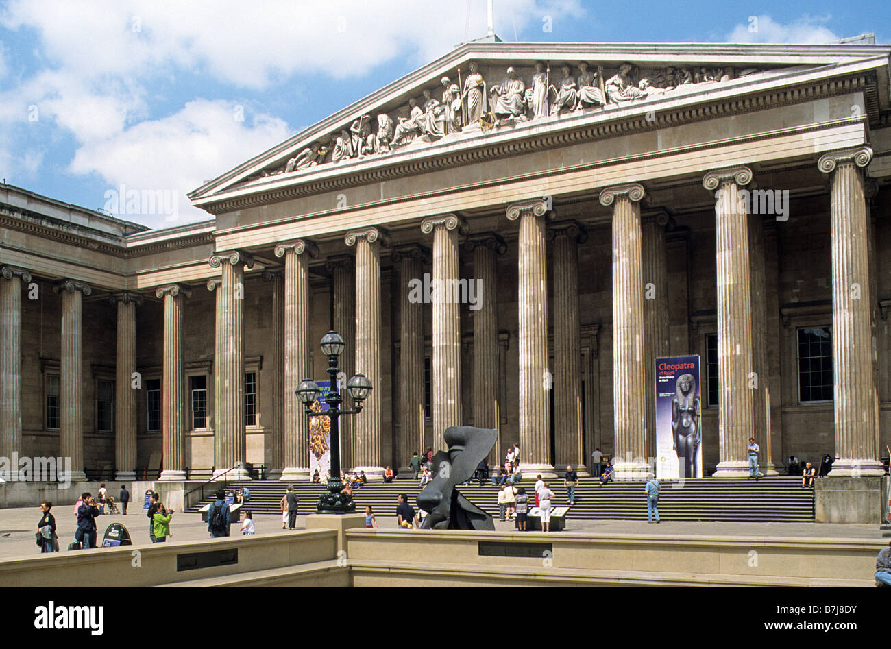 London, main elevation of the British Museum Stock Photo - Alamy