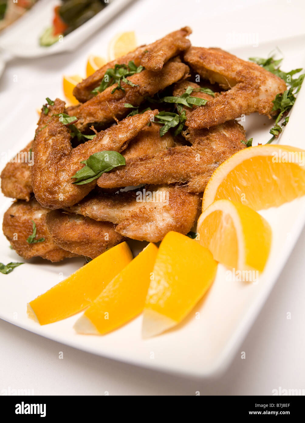 Fried Chicken Wings Stock Photo - Alamy