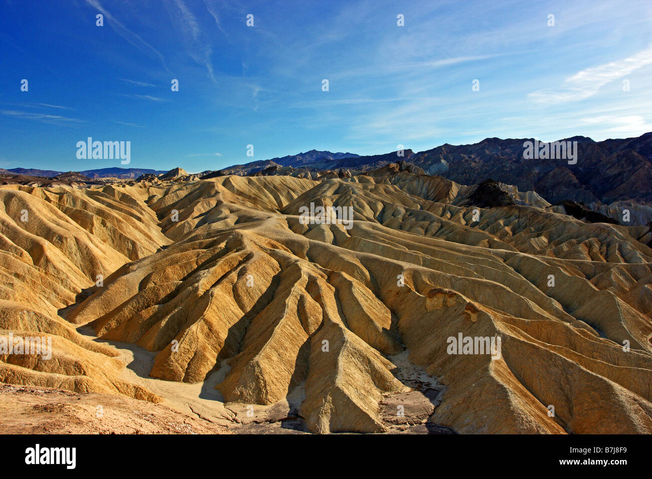 View of Death Valley, taken from Zabriskie Point Death Valley National ...