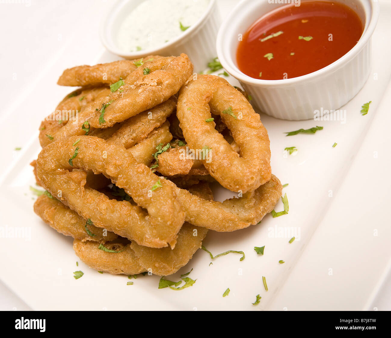 Fried Onion rings Stock Photo - Alamy