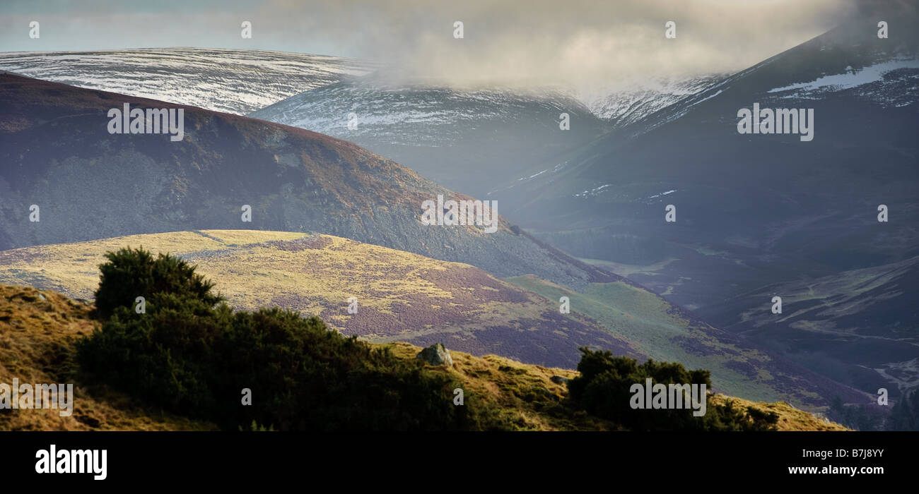 Rain clouds over the southern uplands, Scotland Stock Photo - Alamy