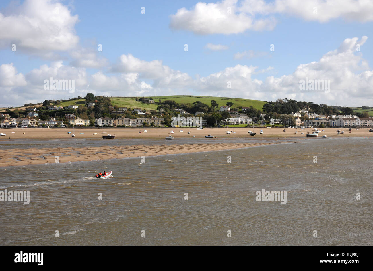 The North Devon village of Instow viewed from Appledore across the ...