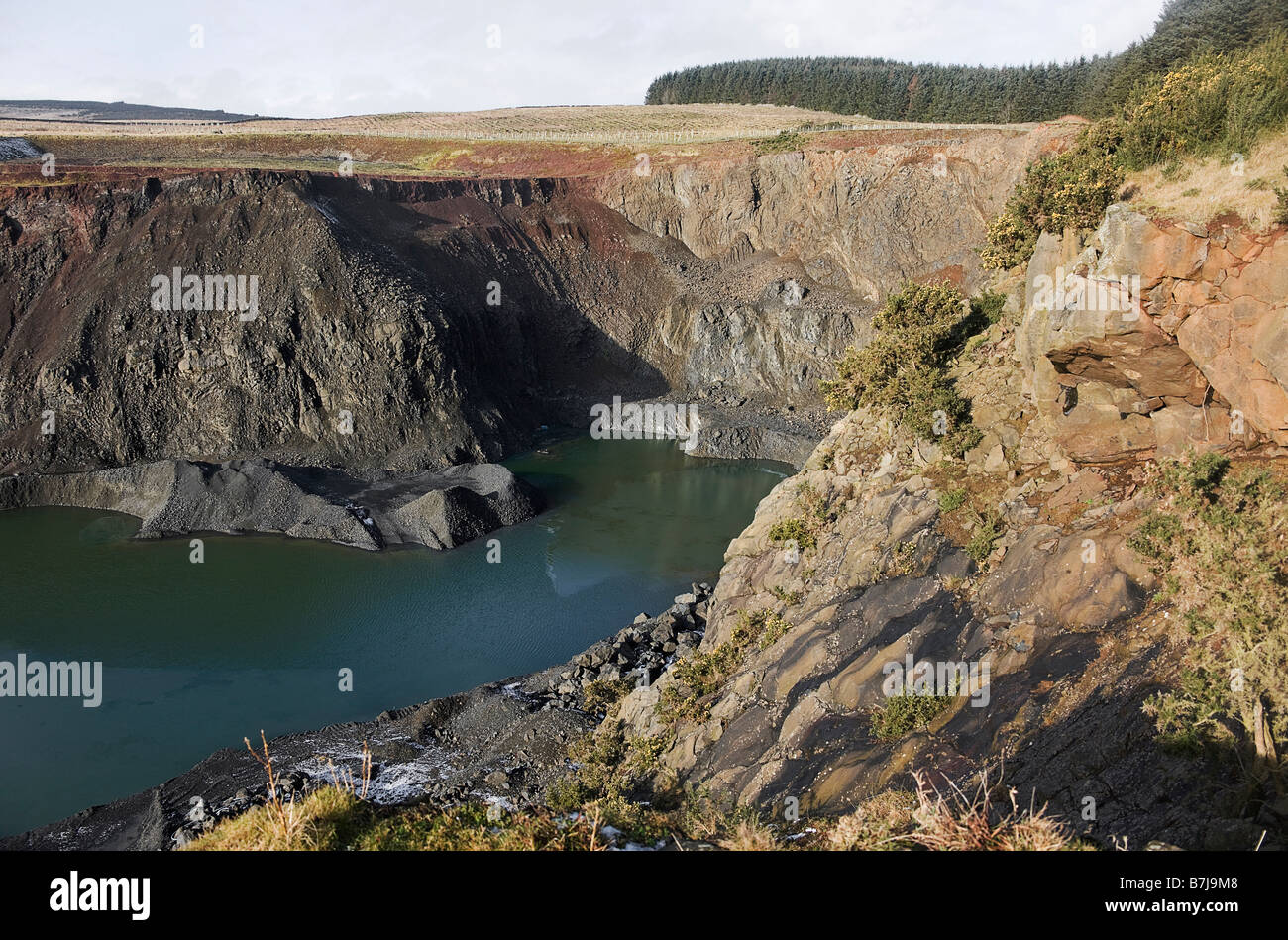 Quarry. Duns.Scottish borders.Scotland Stock Photo - Alamy