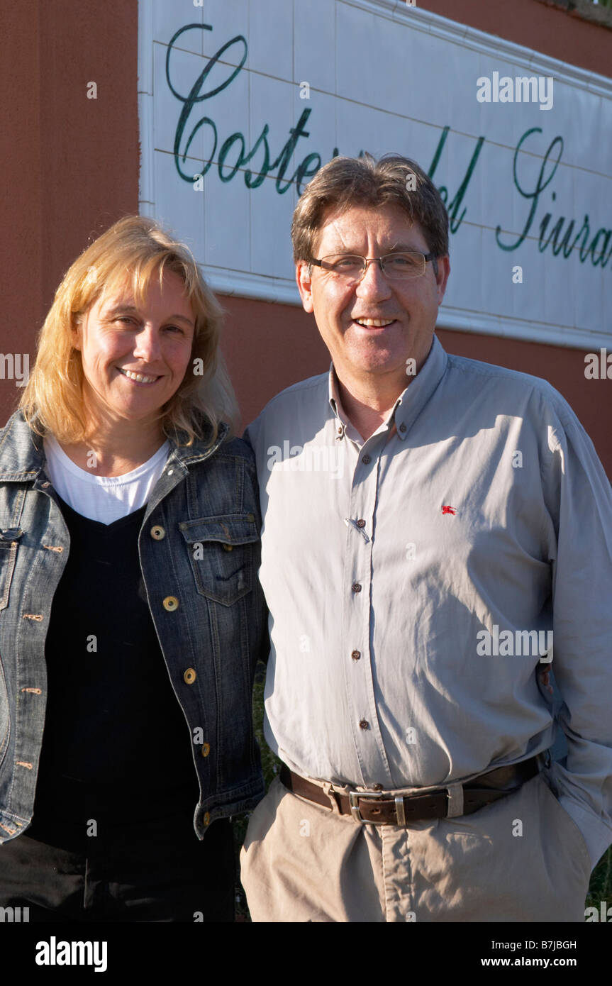 Carles Pastrana with his wife Jarque. Clos de l'Obac, Costers del ...