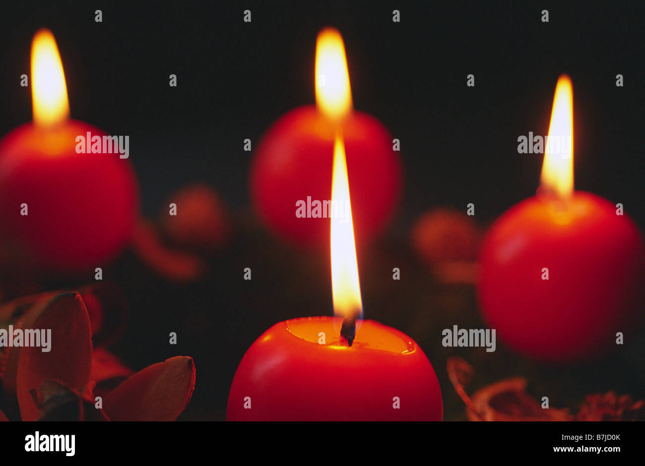 Four candles hi-res stock photography and images - Alamy