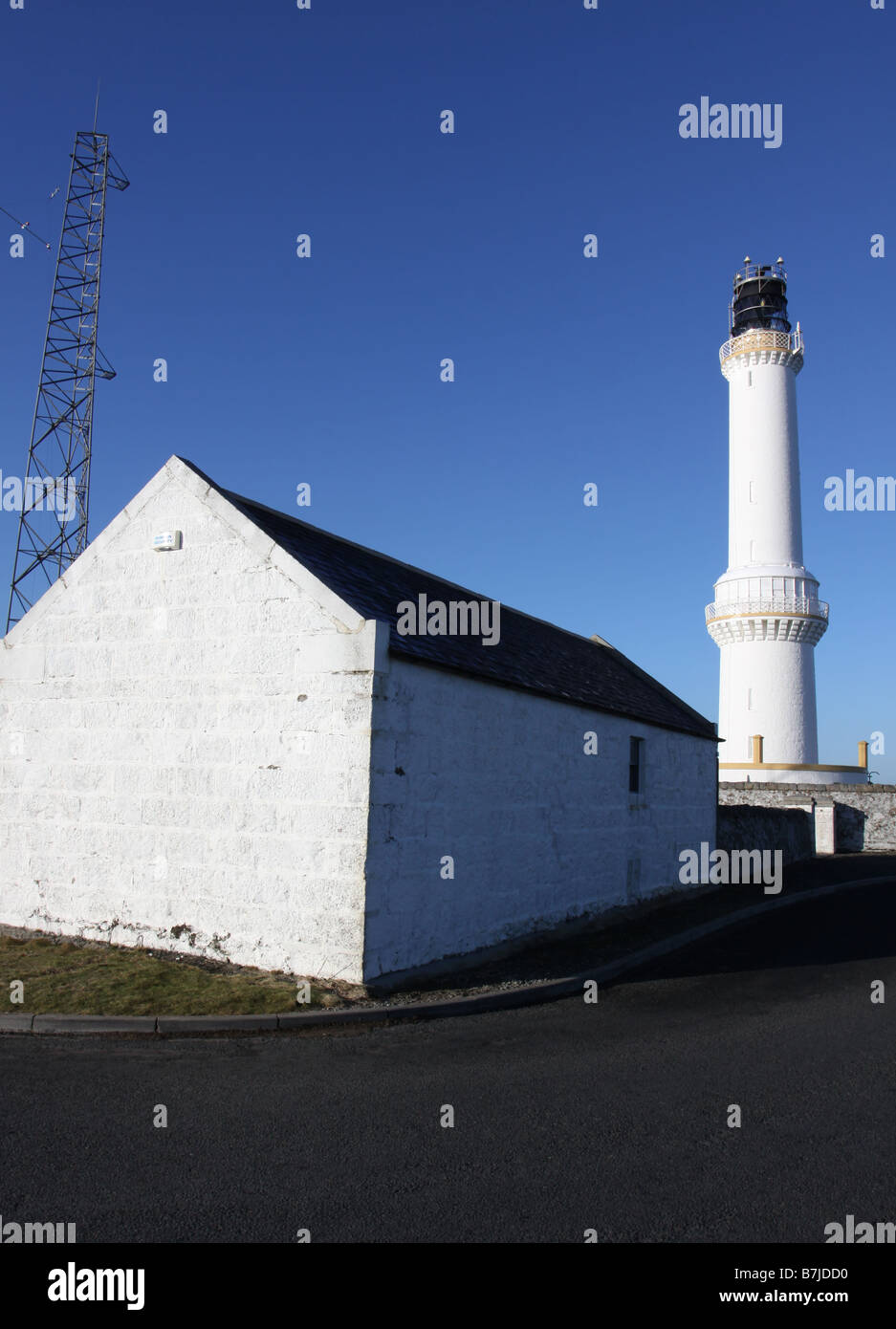 Girdleness Lighthouse Aberdeen Scotland January 2009 Stock Photo - Alamy