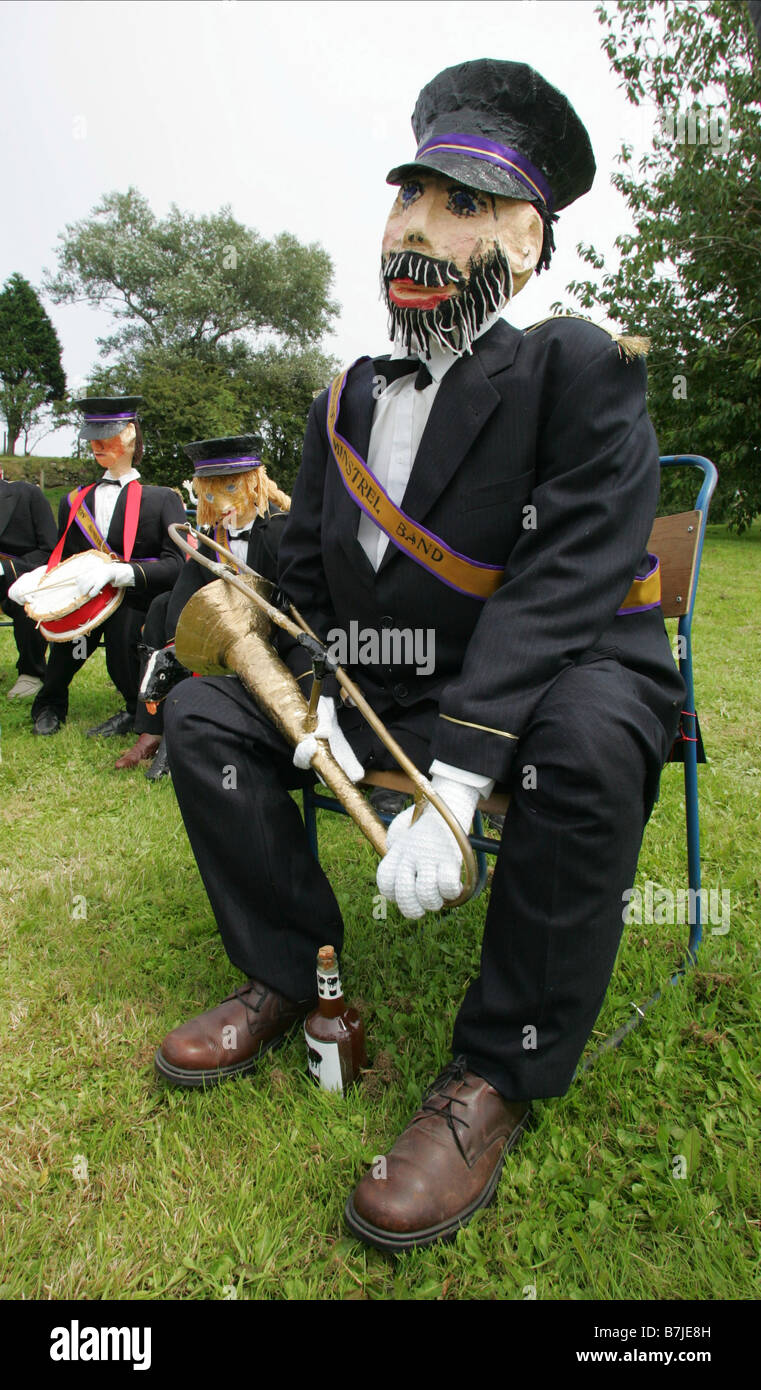 MUSTON BAND MUSTON VILLAGE YORKSHIRE ENGLAND MUSTON SCARECROW FESTIVAL ...