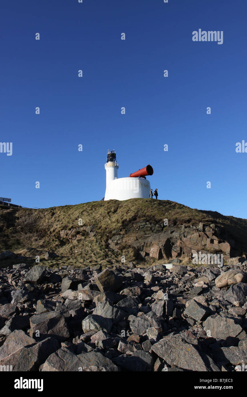 Girdleness Lighthouse and Foghorn Aberdeen Scotland January 2009 Stock ...