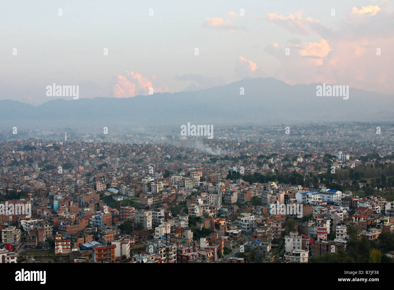Aerial view of Kathmandu, Nepal, Asia Stock Photo - Alamy