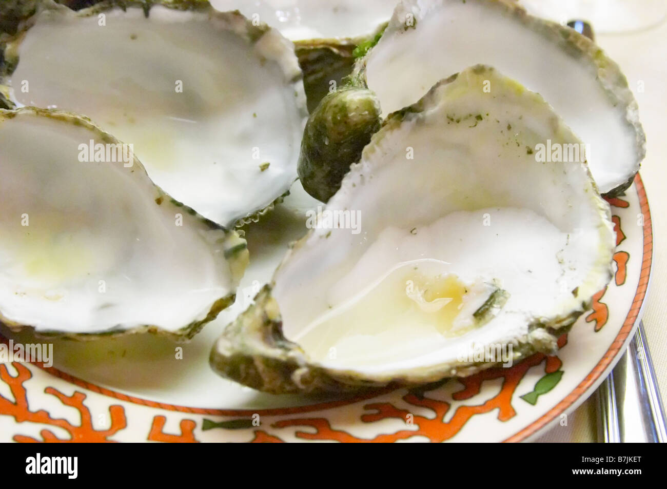 oyster shells fines de claire Stock Photo - Alamy