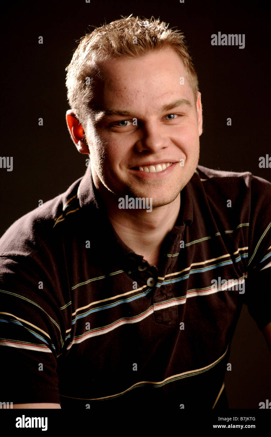 Portrait of young man (21 years of age); Canada, Saskatchewan, Regina ...