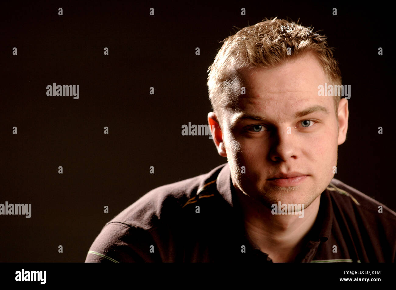 Portrait of young man (21 years of age); Canada, Saskatchewan, Regina ...