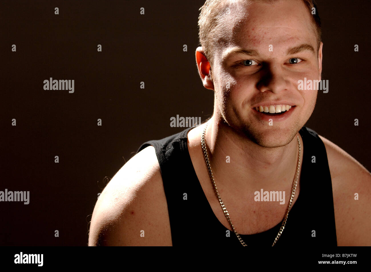 Portrait of young man (21 years of age); Canada, Saskatchewan, Regina ...
