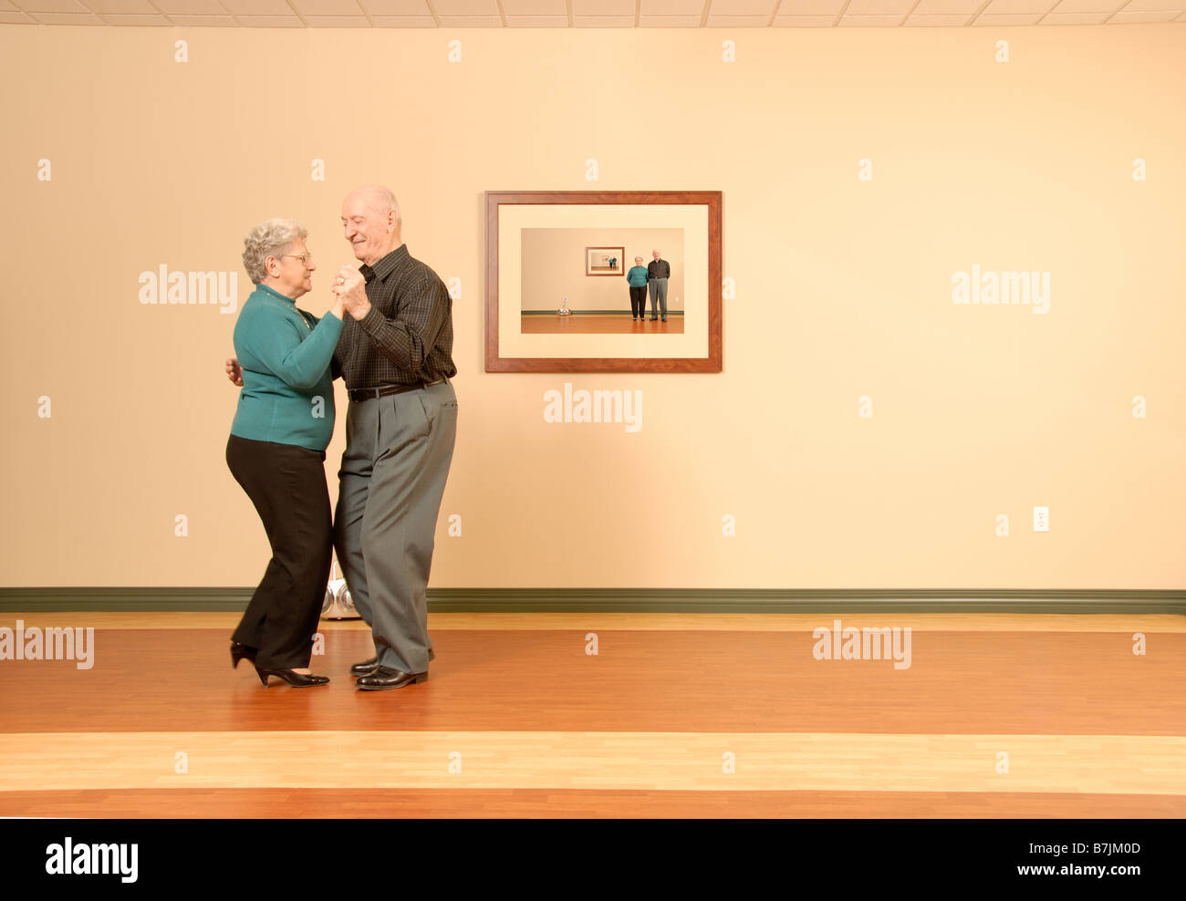 Two senior woman dancing full body hi-res stock photography and images ...